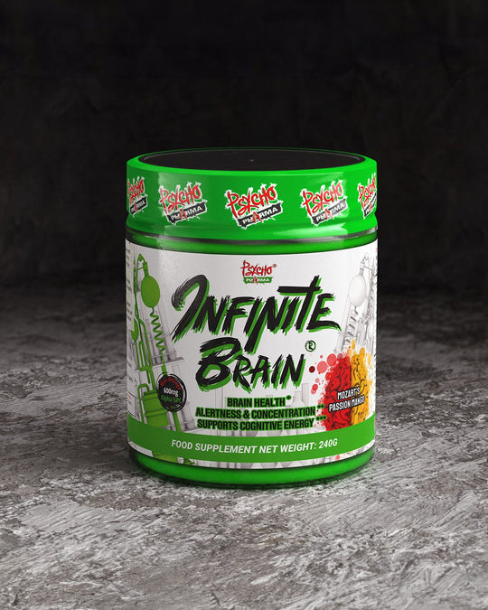 Infinite Brain Nootropic by Psycho Pharma Alpha GPC L-Dopa Lions Mane