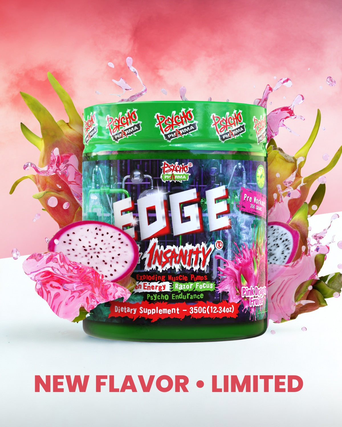 Edge of Insanity by Psycho Pharma | #1 Strongest Pre Workout Supplement