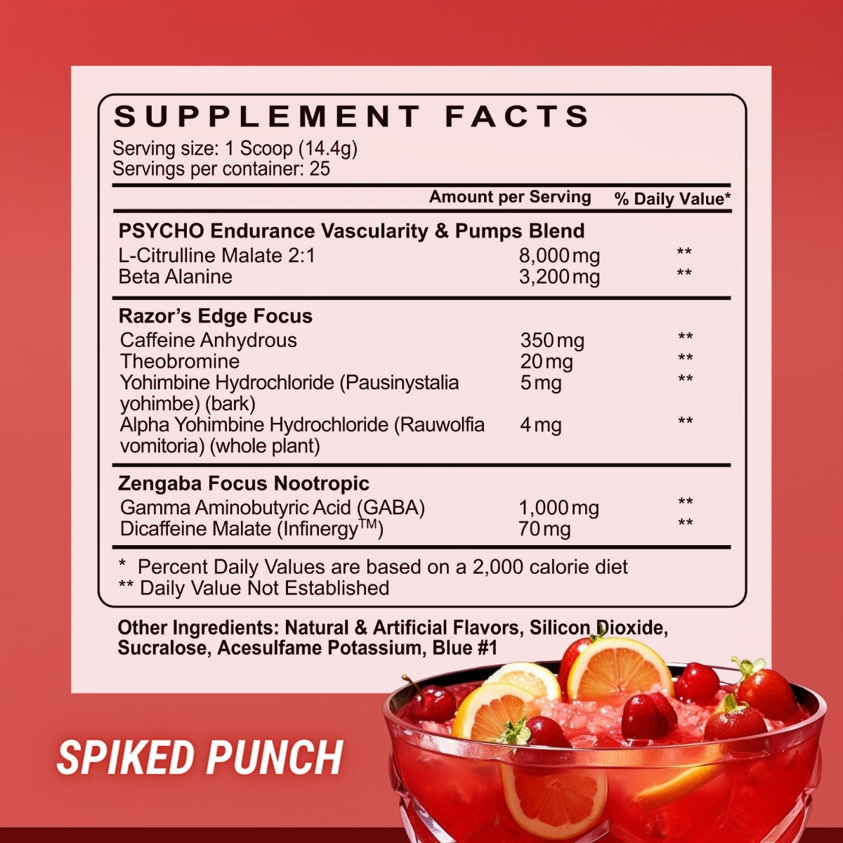 Edge of Insanity | High Stimulant Pre-Workout – Psycho Pharma