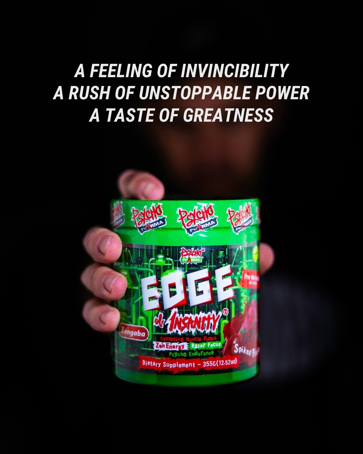 Edge of Insanity | High Stimulant Pre-Workout – Psycho Pharma