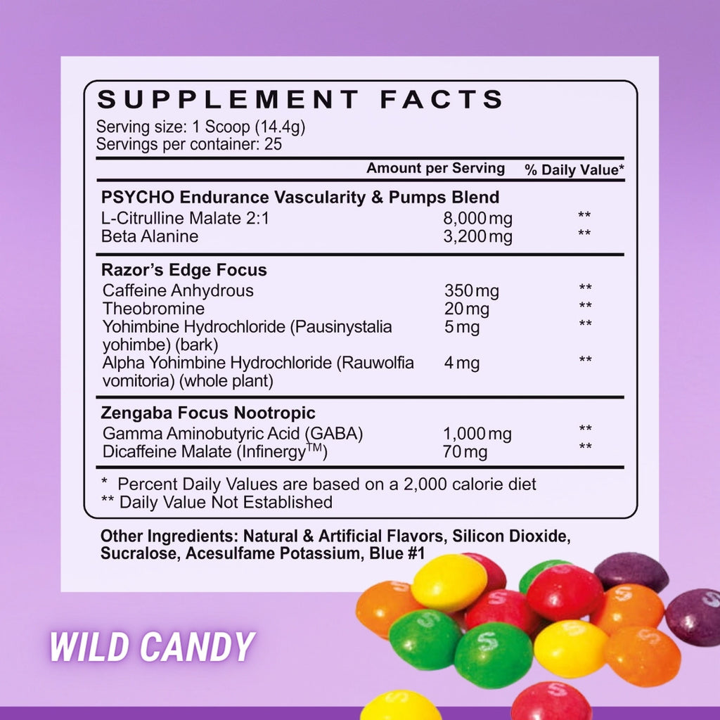 Edge of Insanity | High Stimulant Pre-Workout – Psycho Pharma